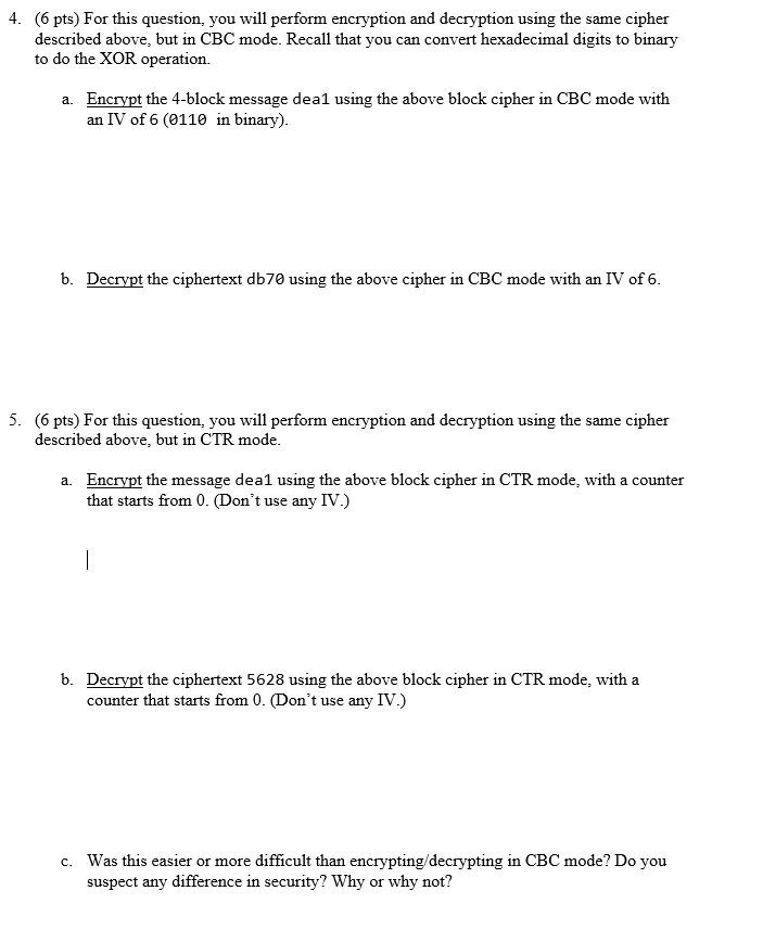 Solved \begin{tabular}{|c|c||c|c|} \hline Plaintext & | Chegg.com