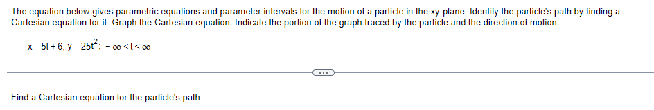 Solved The Equation Below Gives Parametric Equations And