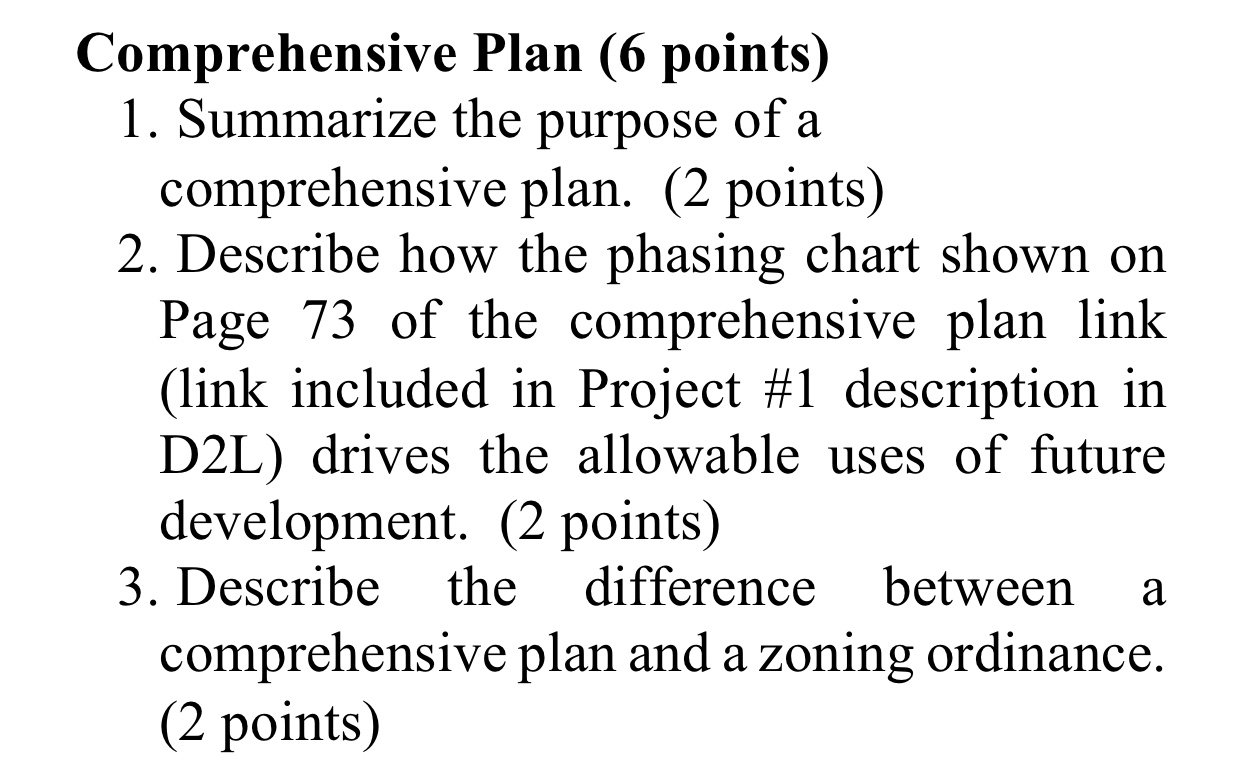 Comprehensive Planning Process