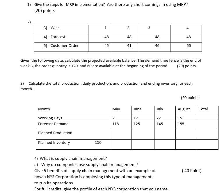 ) Calculate the total production, daily | Chegg.com
