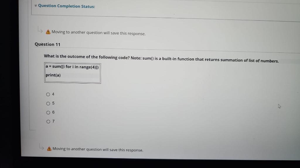 Solved What is the outcome of the following code? Note: | Chegg.com