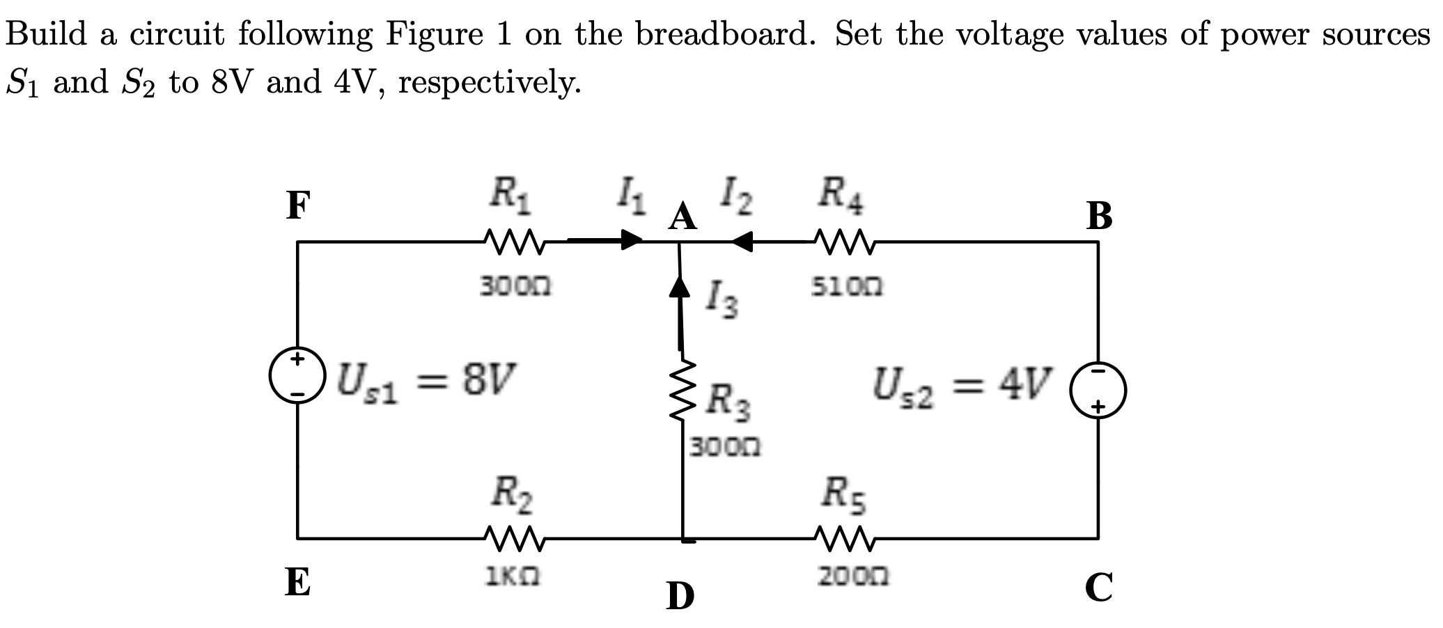 Solved Build a circuit following Figure 1 on the breadboard. | Chegg.com