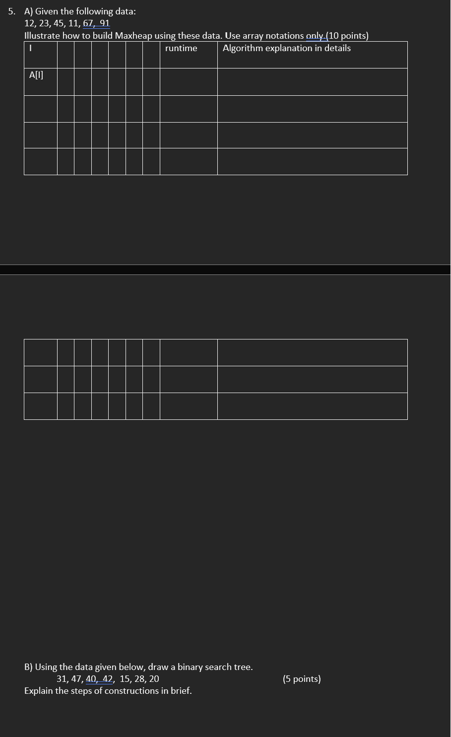 Solved 5. A) Given the following data: 12,23,45,11,67,91 | Chegg.com Solved 5. A) Given the following data: 12,23,45,11,67,91 | Chegg.com