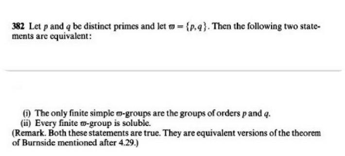 Solved 382 Let p and q be distinct primes and let o = {p,q). | Chegg.com