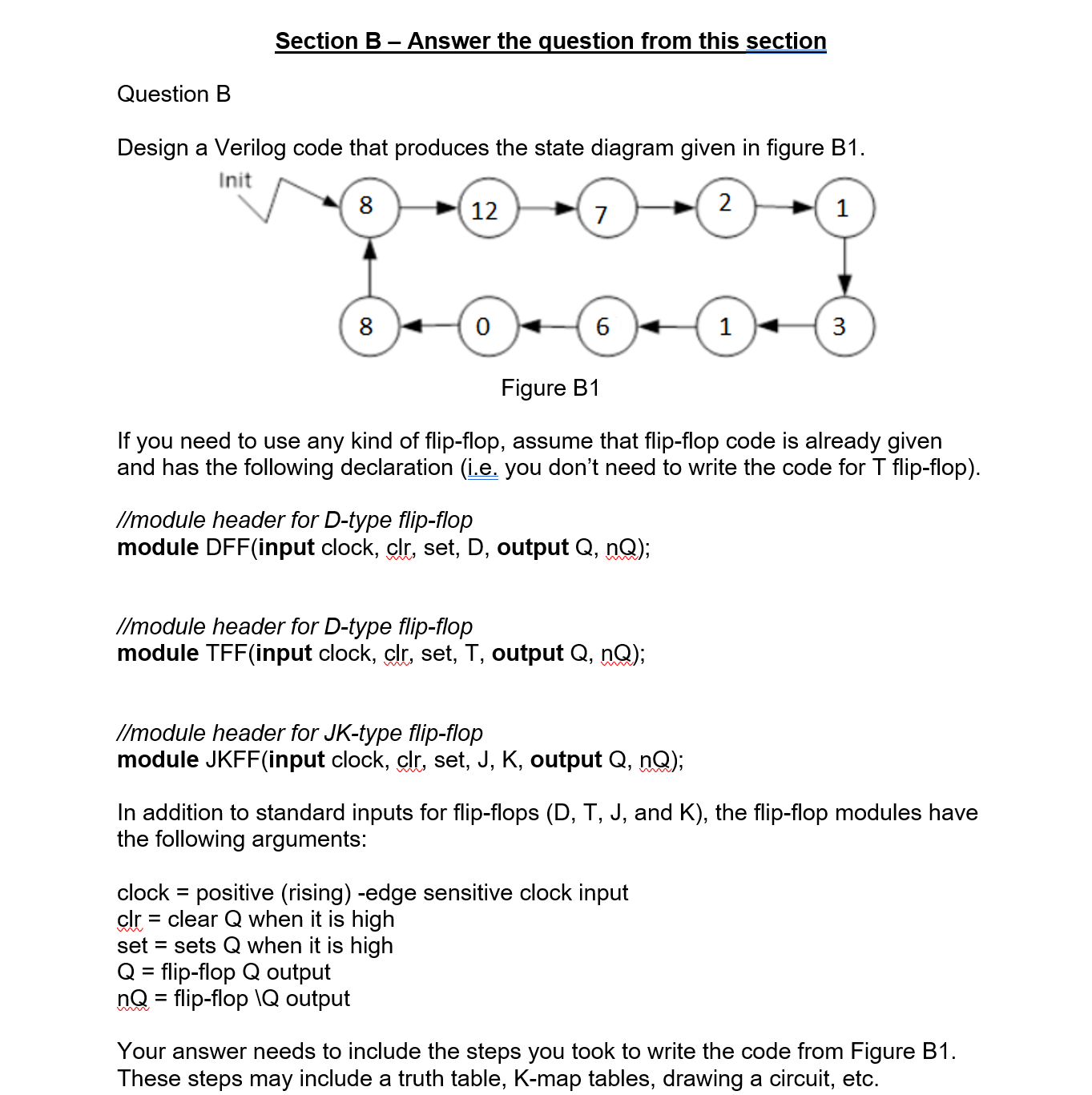 Solved Section B Answer The Question From This Section