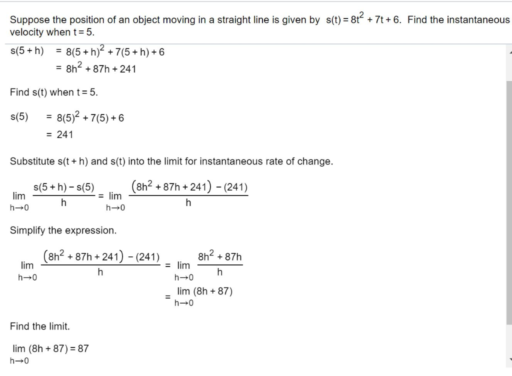 Solved Suppose The Position Of An Object Moving In A