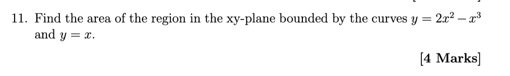 Solved Find the area of the region in the xy-plane bounded | Chegg.com