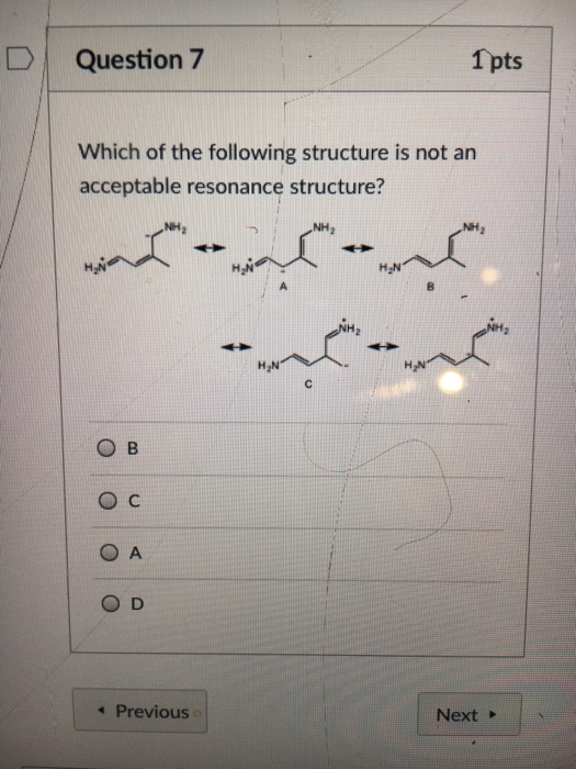 Solved Which of the following structures is not an | Chegg.com