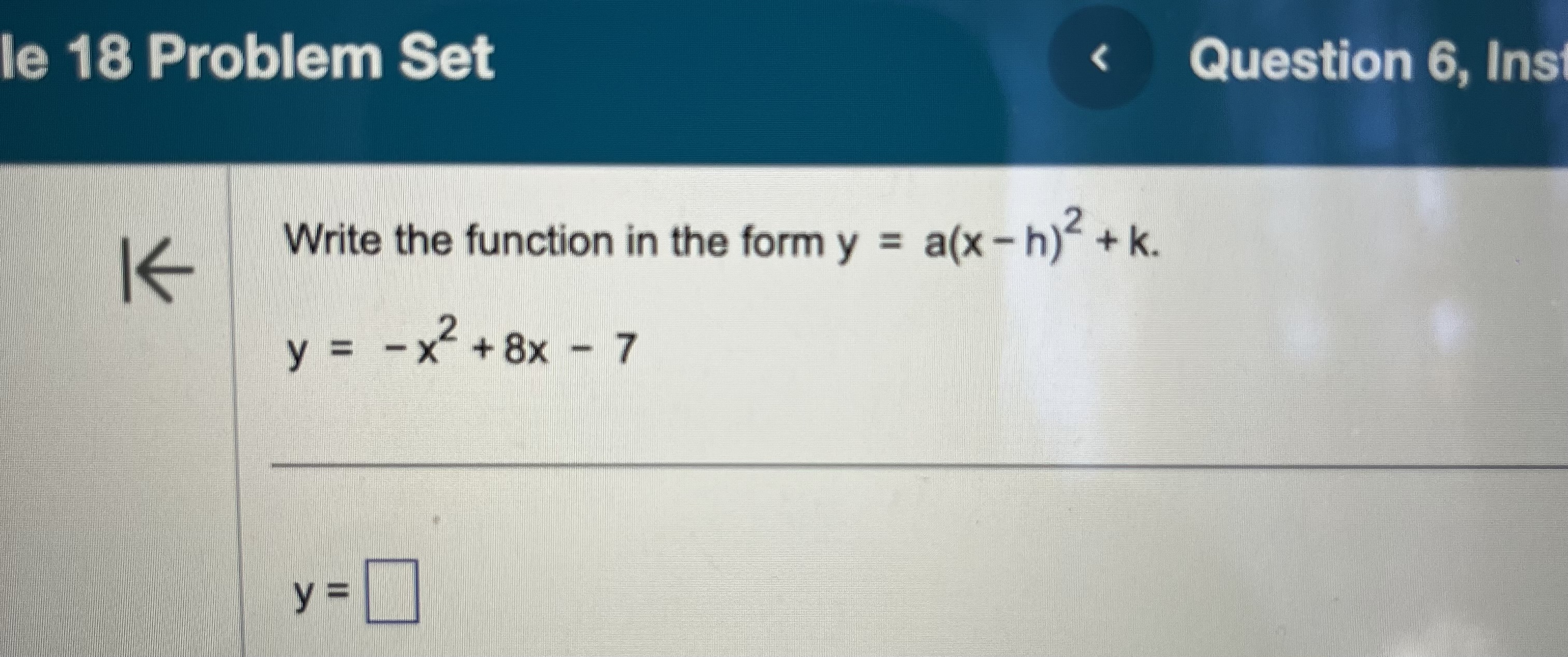 Solved 1larr, Write the function in the form | Chegg.com