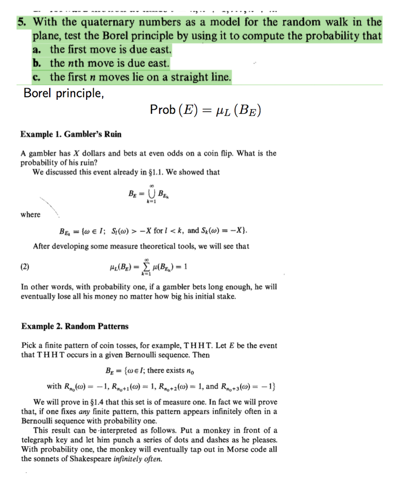 5. With the quaternary numbers as a model for the | Chegg.com