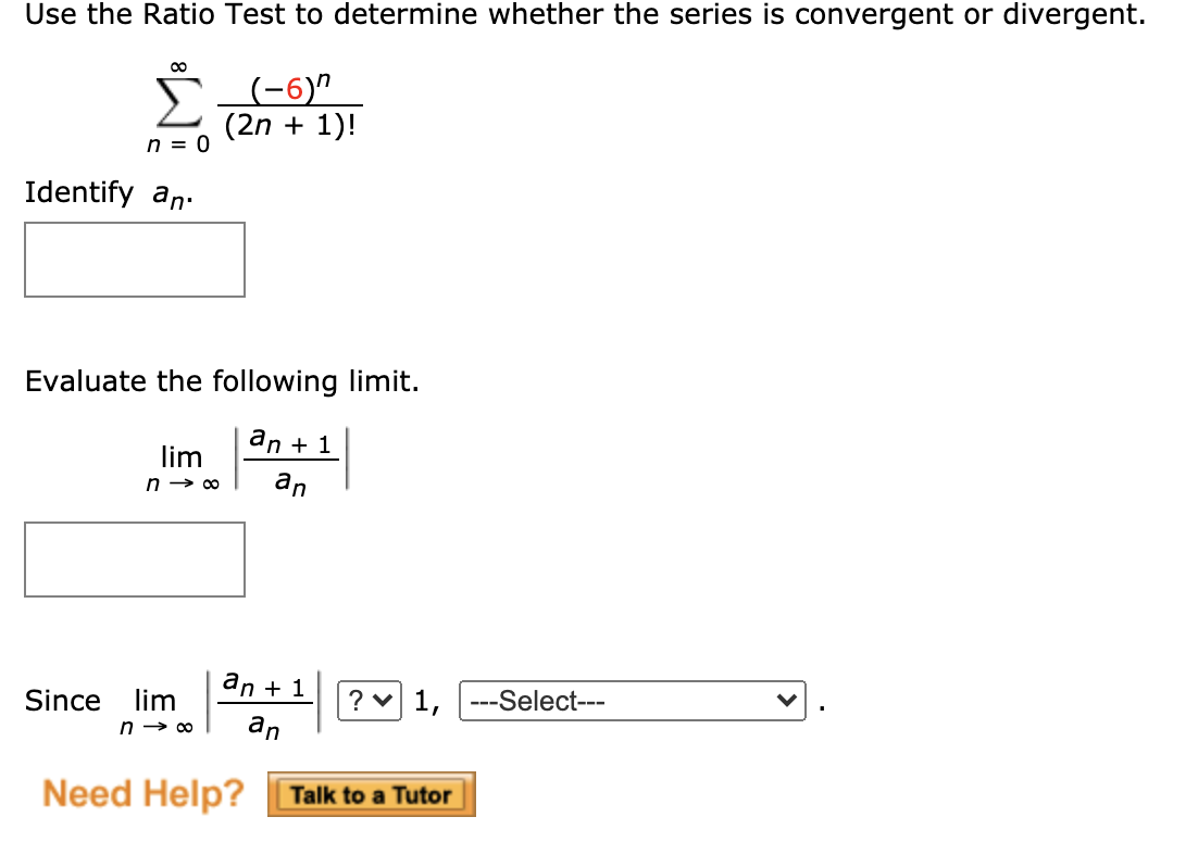 Solved Use the Ratio Test to determine whether the series is | Chegg.com