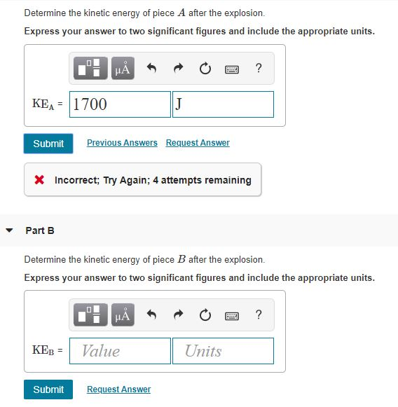 Solved An internal explosion breaks an object, initially at | Chegg.com