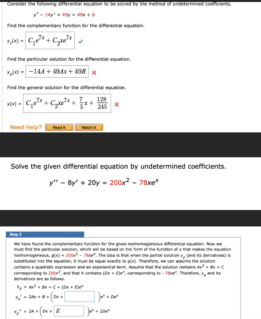 Solved Consider the following differential equation to be | Chegg.com