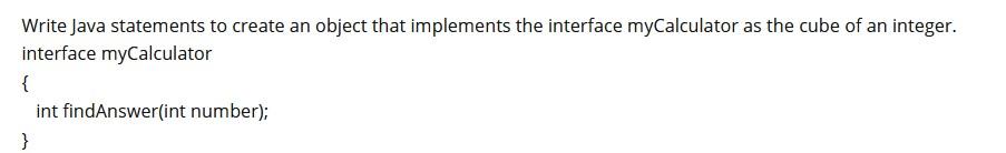 Solved Write Java statements to create an object that | Chegg.com