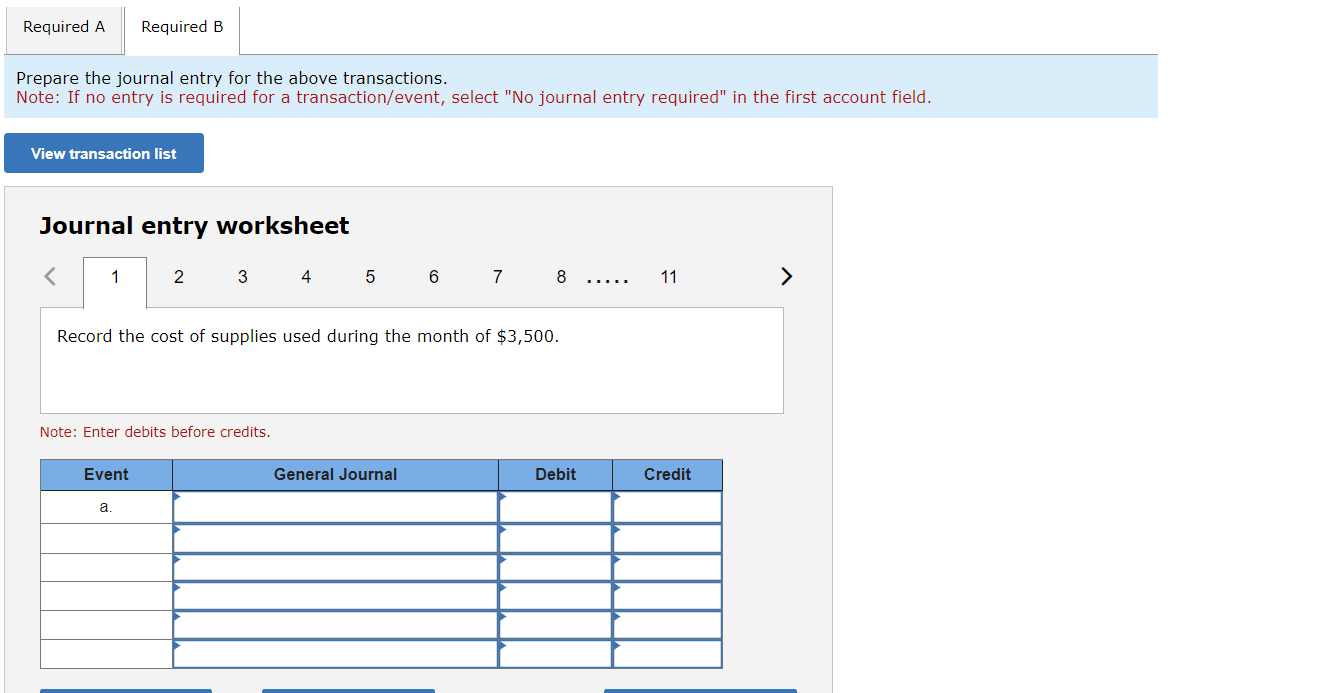 Solved Exercise 4-11 (Algo) Record transactions and | Chegg.com