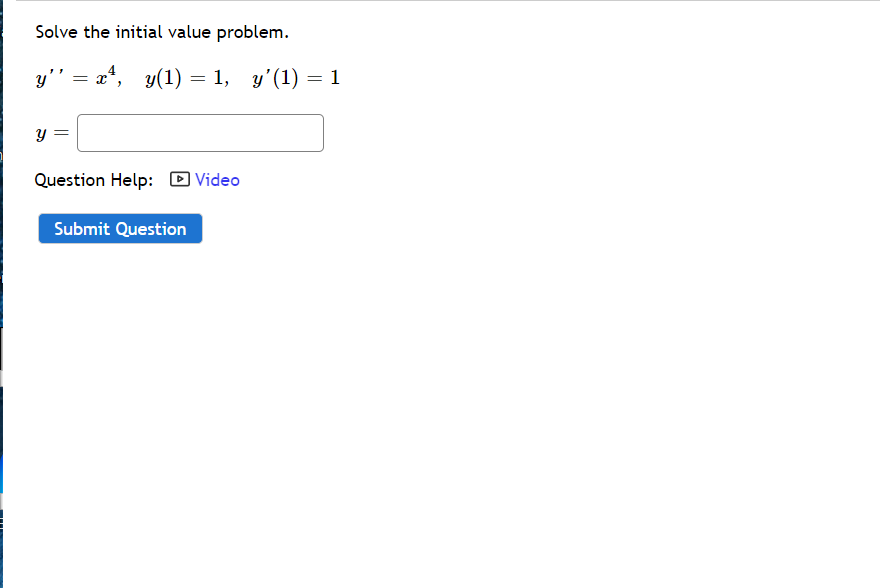 Solved Solve the initial value problem. | Chegg.com