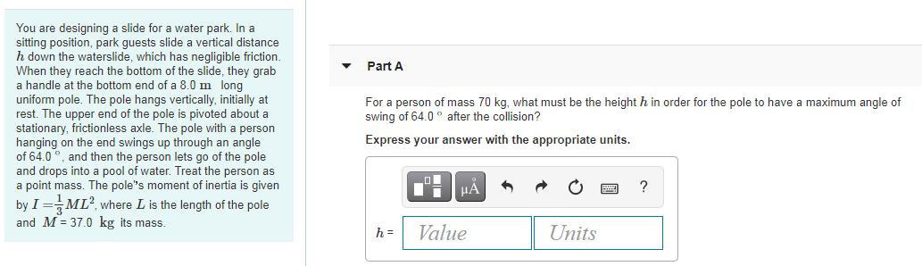 Solved Part A maximum angle of You are designing a slide for | Chegg.com