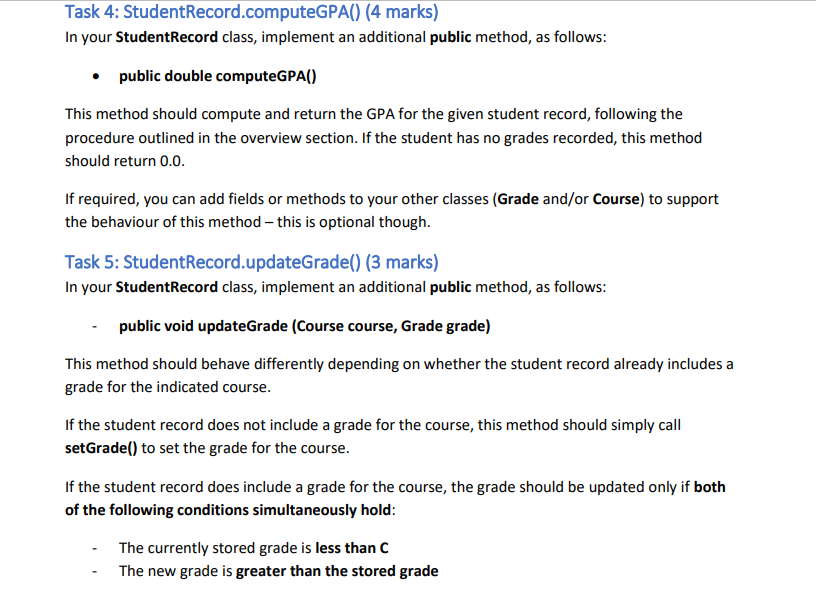 Solved Overview Your task is to develop classes to model | Chegg.com