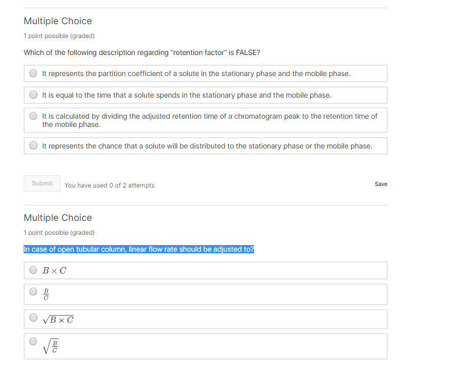 Solved Multiple Choice 1 point possible (graded) Which of | Chegg.com