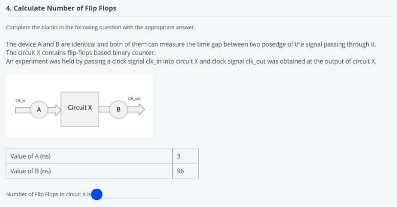 calculate number of flip flop Device A and B are | Chegg.com