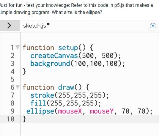 Solved A. an ellipse of 70 pixels width by 255 pixels | Chegg.com
