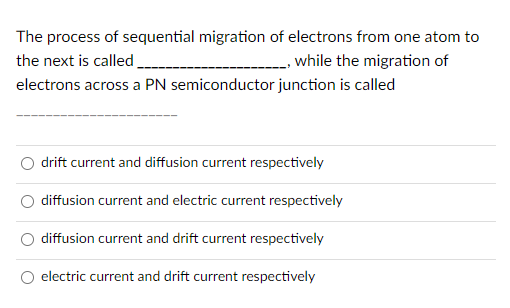 Solved The process of sequential migration of electrons from | Chegg.com