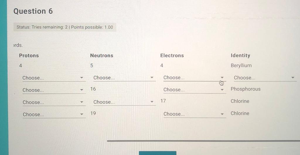 Solved Question 6 Status: Tries remaining: 2 | Points | Chegg.com