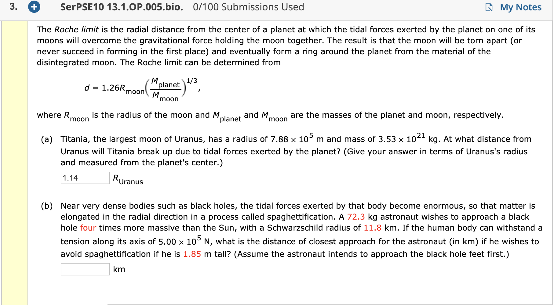 Solved 3. + SerPSE10 13.1.OP.005.bio. 0/100 Submissions Used | Chegg.com