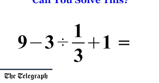 Solved 9−3÷31+1= | Chegg.com