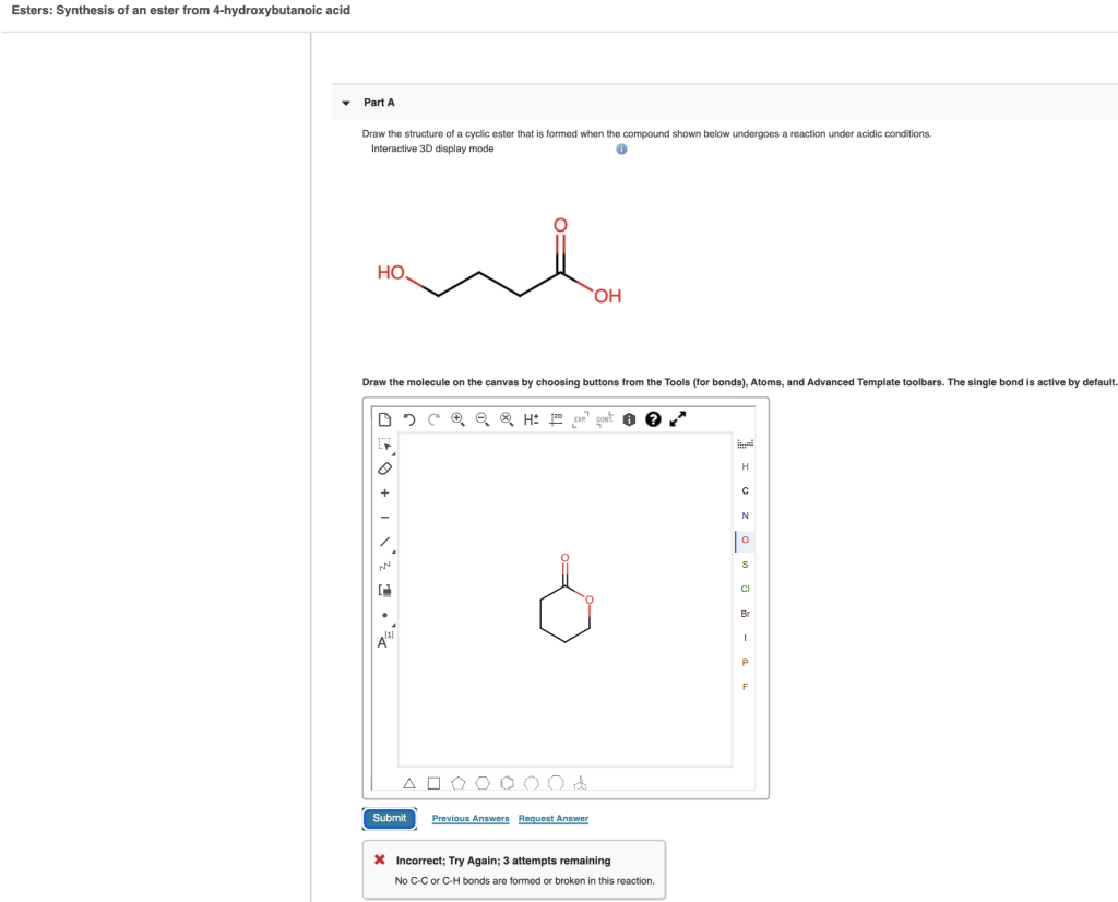 Solved Esters: Synthesis of an ester from 4-hydroxybutanoic | Chegg.com