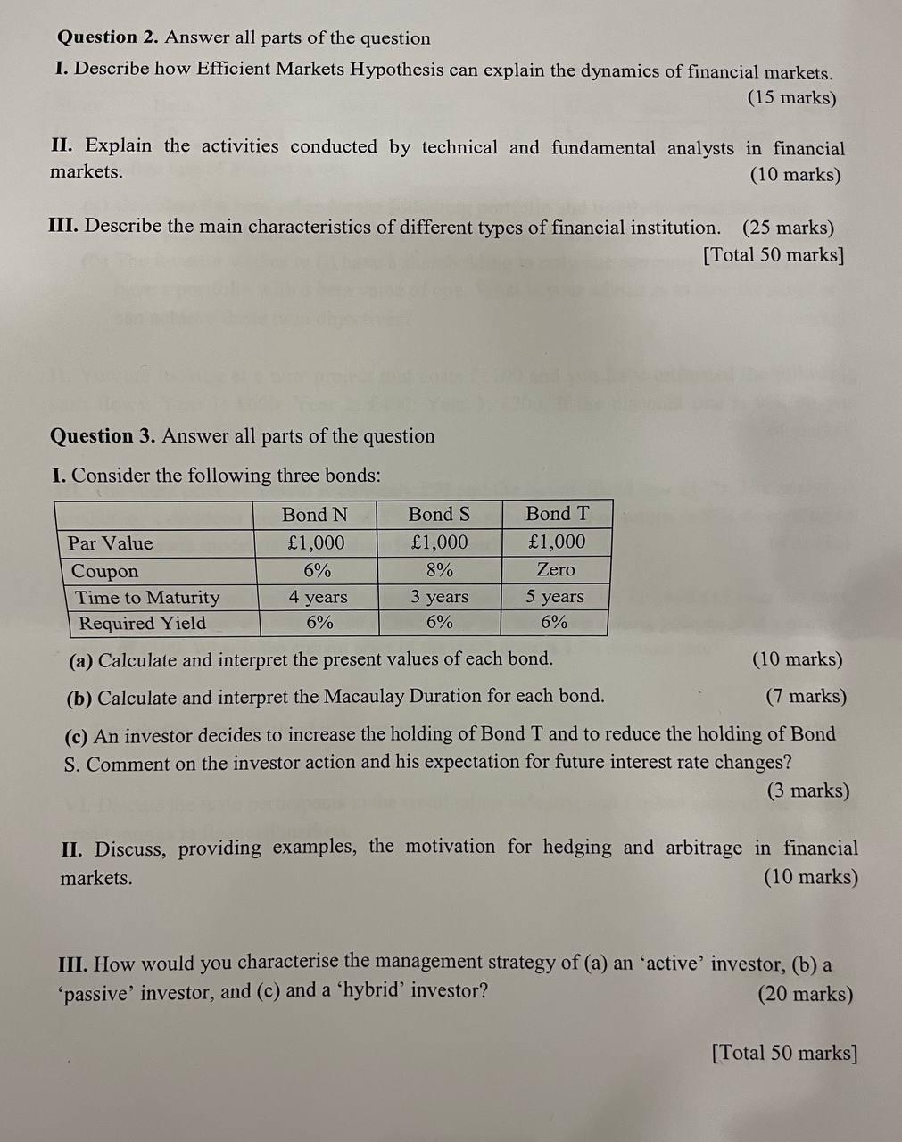 Solved Answer all parts of the question I. Describe | Chegg.com