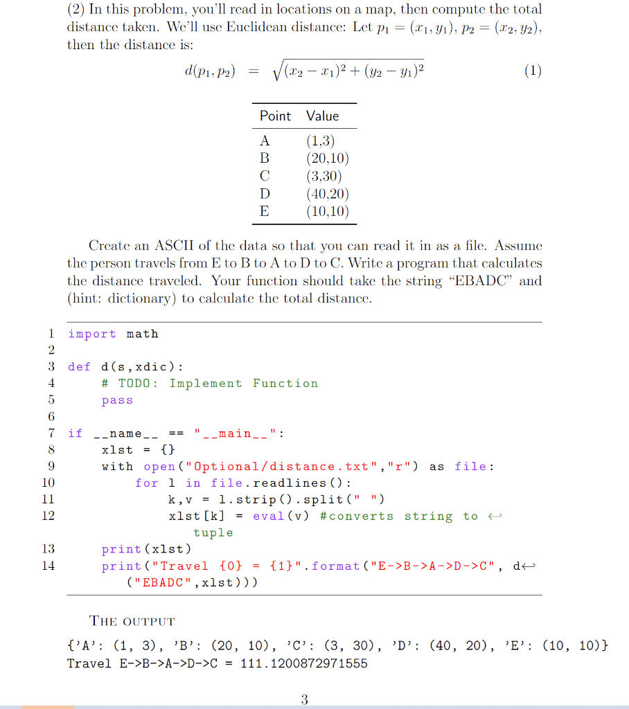 Solved The only place code needs to be written is | Chegg.com
