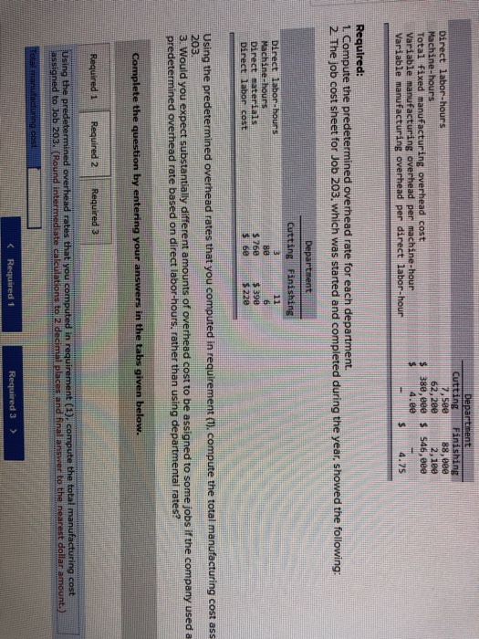 Solved Exercise 2-13 Departmental Predetermined Overhead | Chegg.com Solved Exercise 2-13 Departmental Predetermined Overhead | Chegg.com