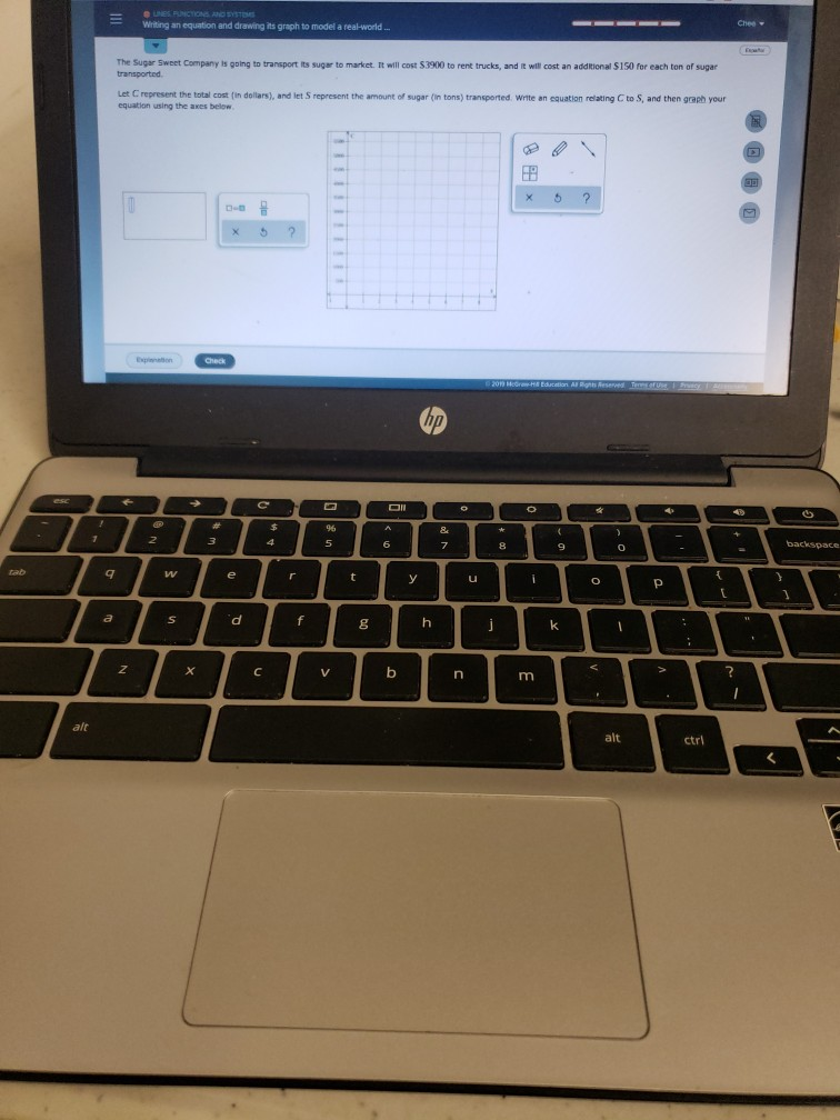 Solved Writing an equation and drawing its graph to model a | Chegg.com