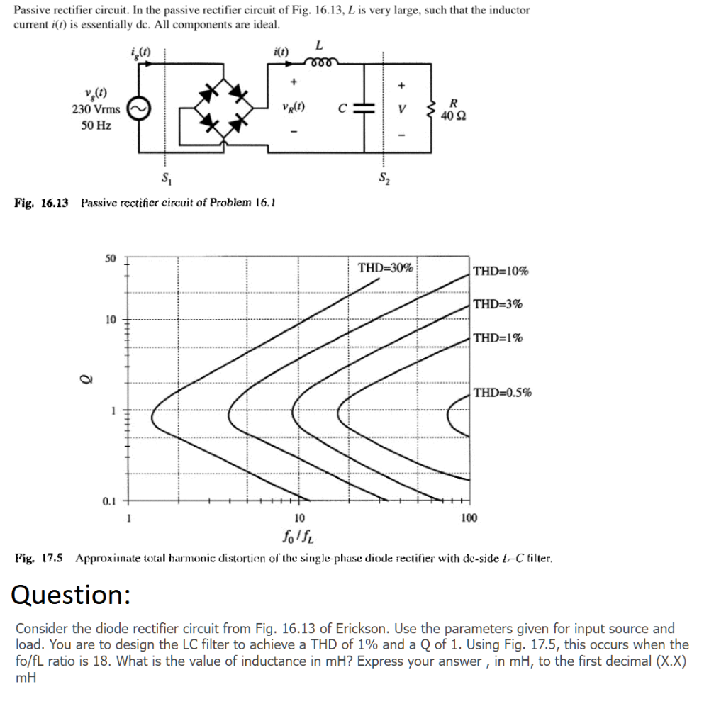 Solved Passive rectifier circuit. In the passive rectifier | Chegg.com