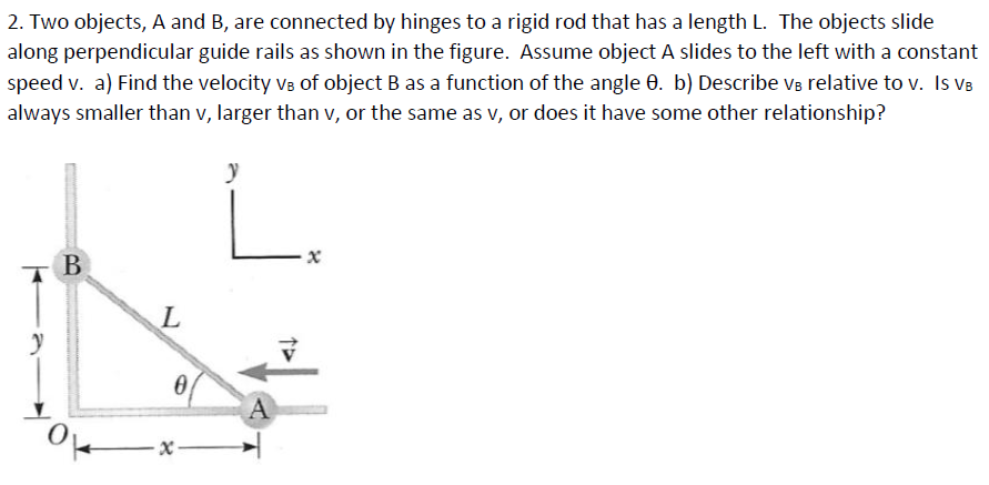 Solved 2. Two objects, A and B, are connected by hinges to a | Chegg.com