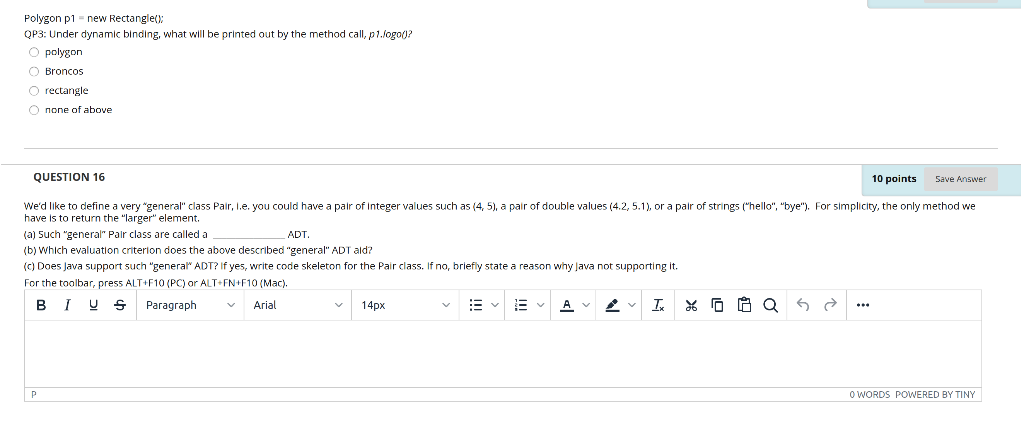 Solved Polygon p1 - new Rectangle QP3: Under dynamic | Chegg.com