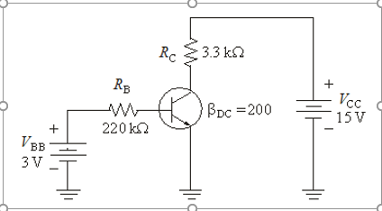 Solved - Fixed bias of a BJT transistor. Build the following | Chegg.com
