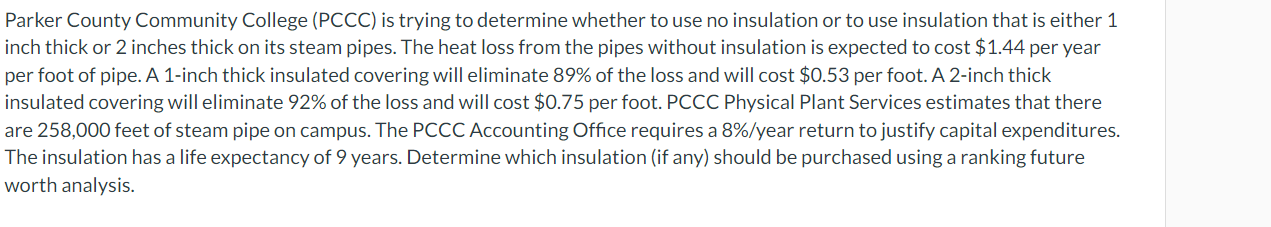 Solved Parker County Community College (PCCC) is trying to | Chegg.com