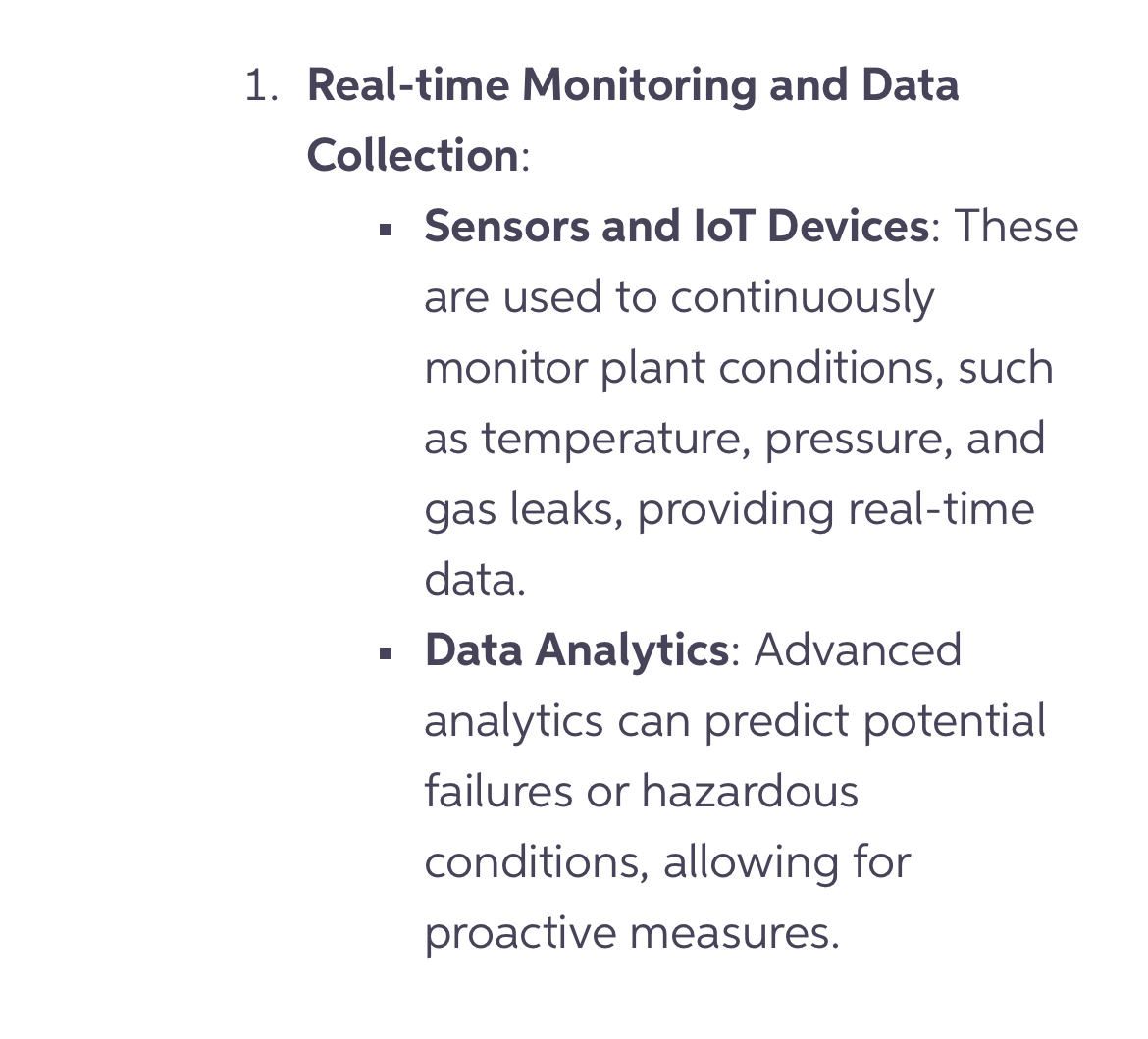 Solved Real-time Monitoring and DataCollection:Sensors and | Chegg.com