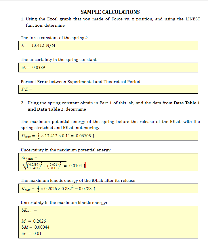 Solved DATA Table 1. WEIGHT OF THE IOLAB iOLab Weight W (N) | Chegg.com