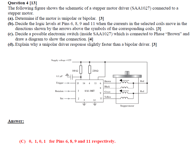 Question 4 [13] The following figure shows the | Chegg.com