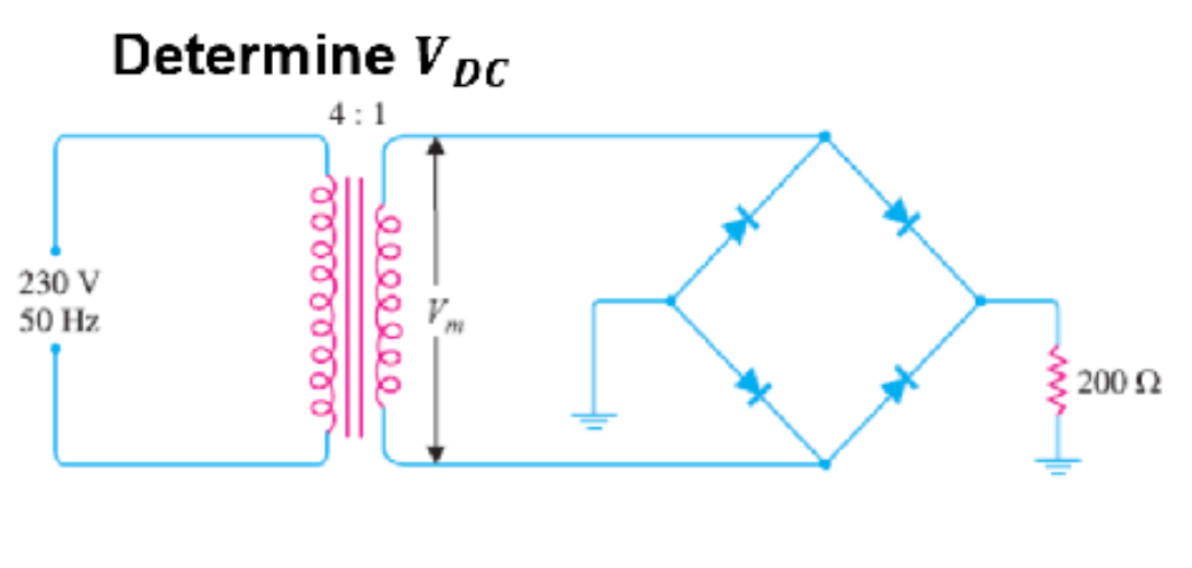 Solved Determine VDC | Chegg.com