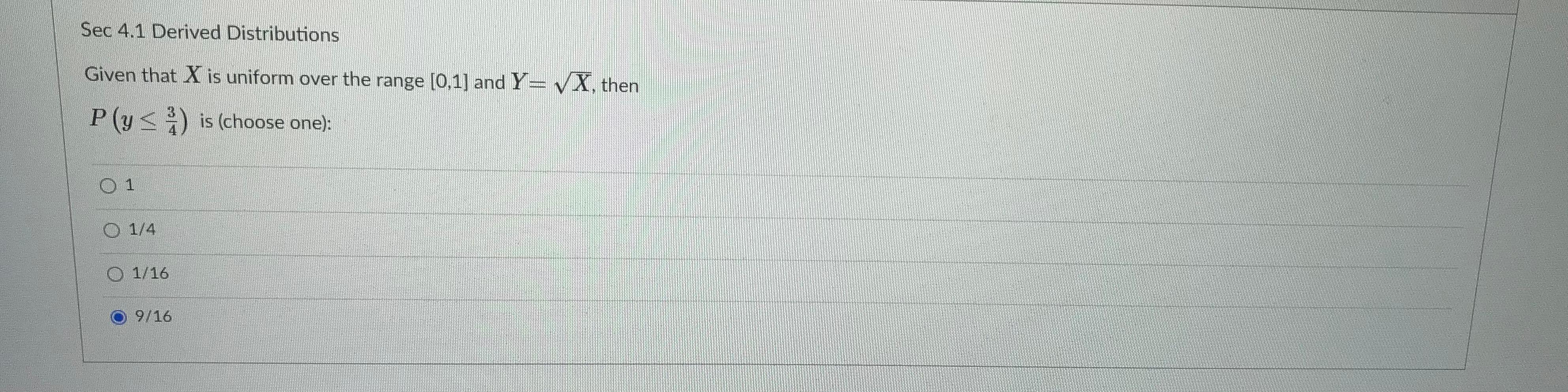 Solved Sec 4.1 Derived Distributions Given that X is uniform | Chegg.com