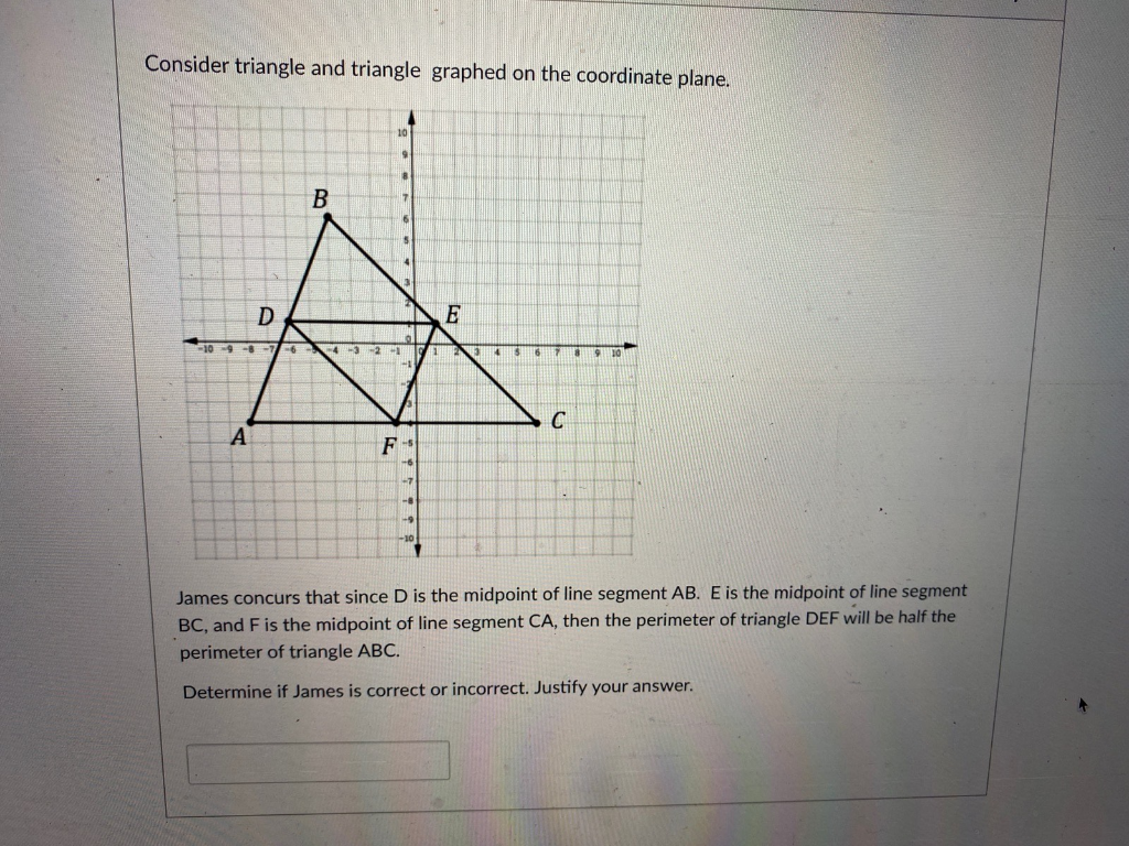 Solved Consider triangle and triangle graphed on the | Chegg.com