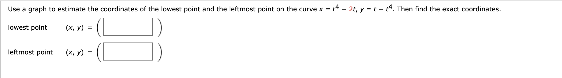 Solved Use a graph to estimate the coordinates of the lowest | Chegg.com