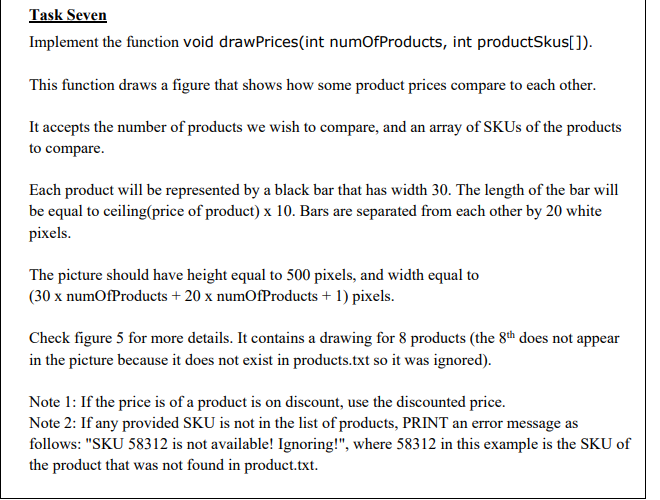 Solved Task Seven Implement the function void | Chegg.com