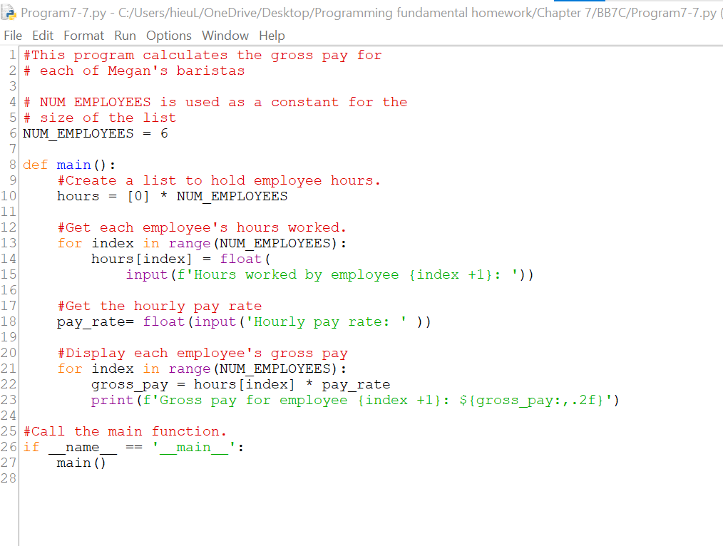 Solved This is my python file. My professor ask me to do a | Chegg.com