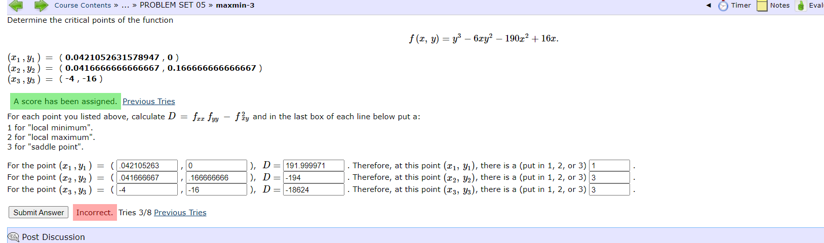 Solved Course Contents >> ... >> PROBLEM SET 05 » maxmin-3 | Chegg.com