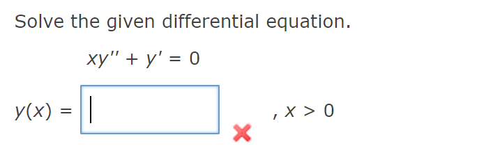 Solved Solve the given differential | Chegg.com